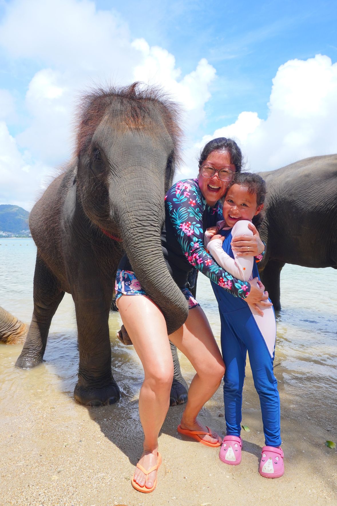 Swim and Photo with Elephants in the sea (Phuket)