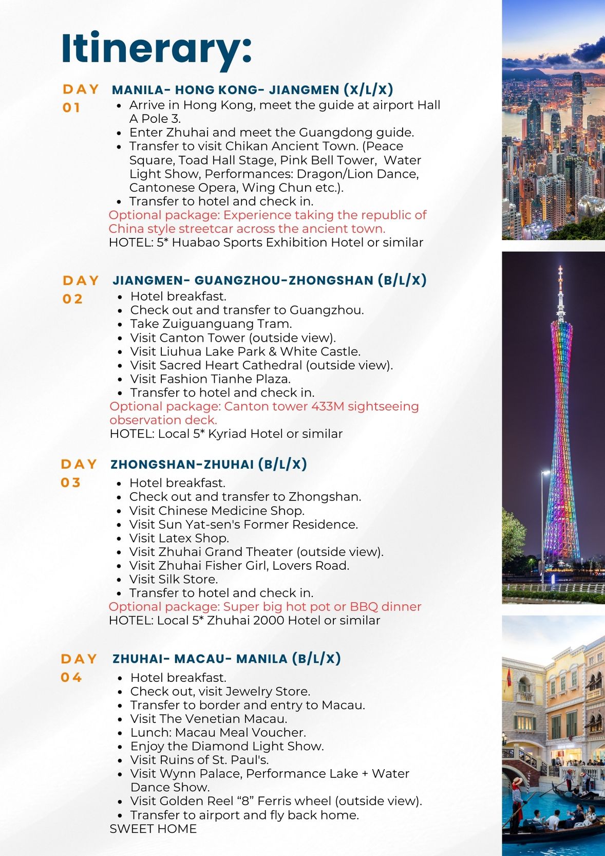 CHIKAN-CANTON-ZHONGSHAN-ZHUHAI-MACAU