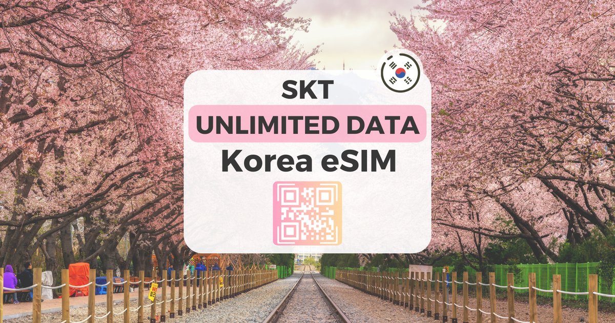 韓國eSIM | SKT 4G LTE無限流量原生數據eSIM（可通話）