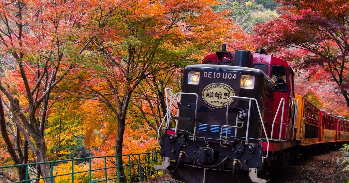 Kyoto Sagano Romantic Train in Arashiyama Bus Tour